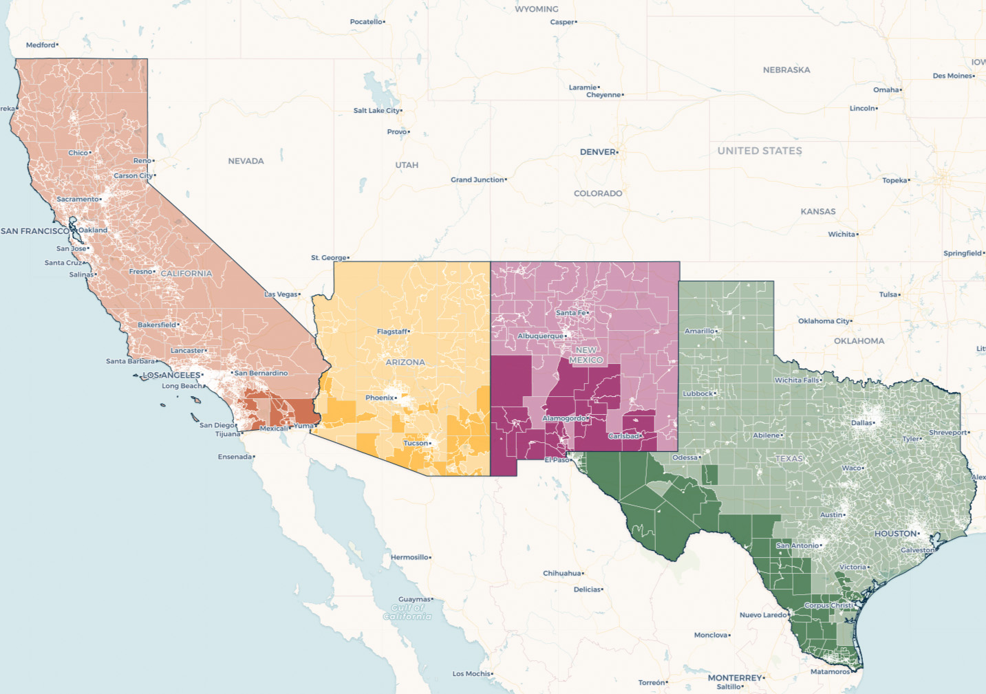 Colonias New Mexico Map